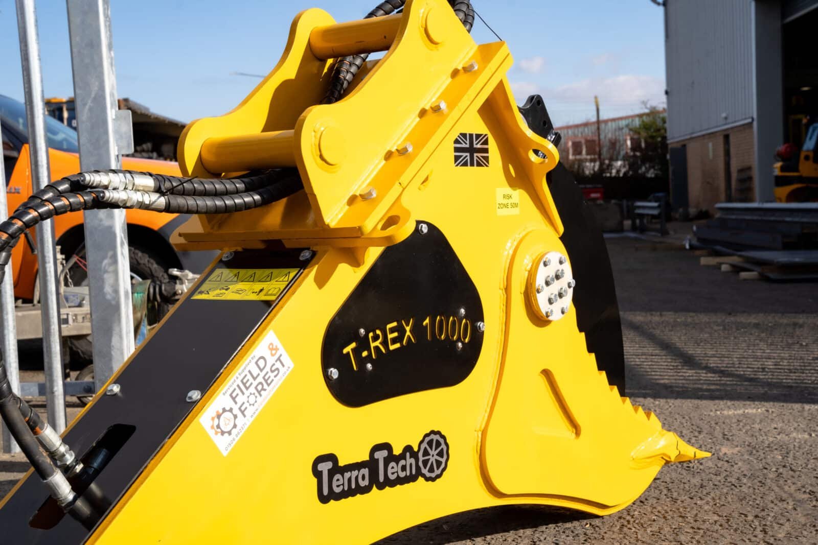 Stump Shear Hire - TerraTech Trex-1000 - Field & Forest Machinery